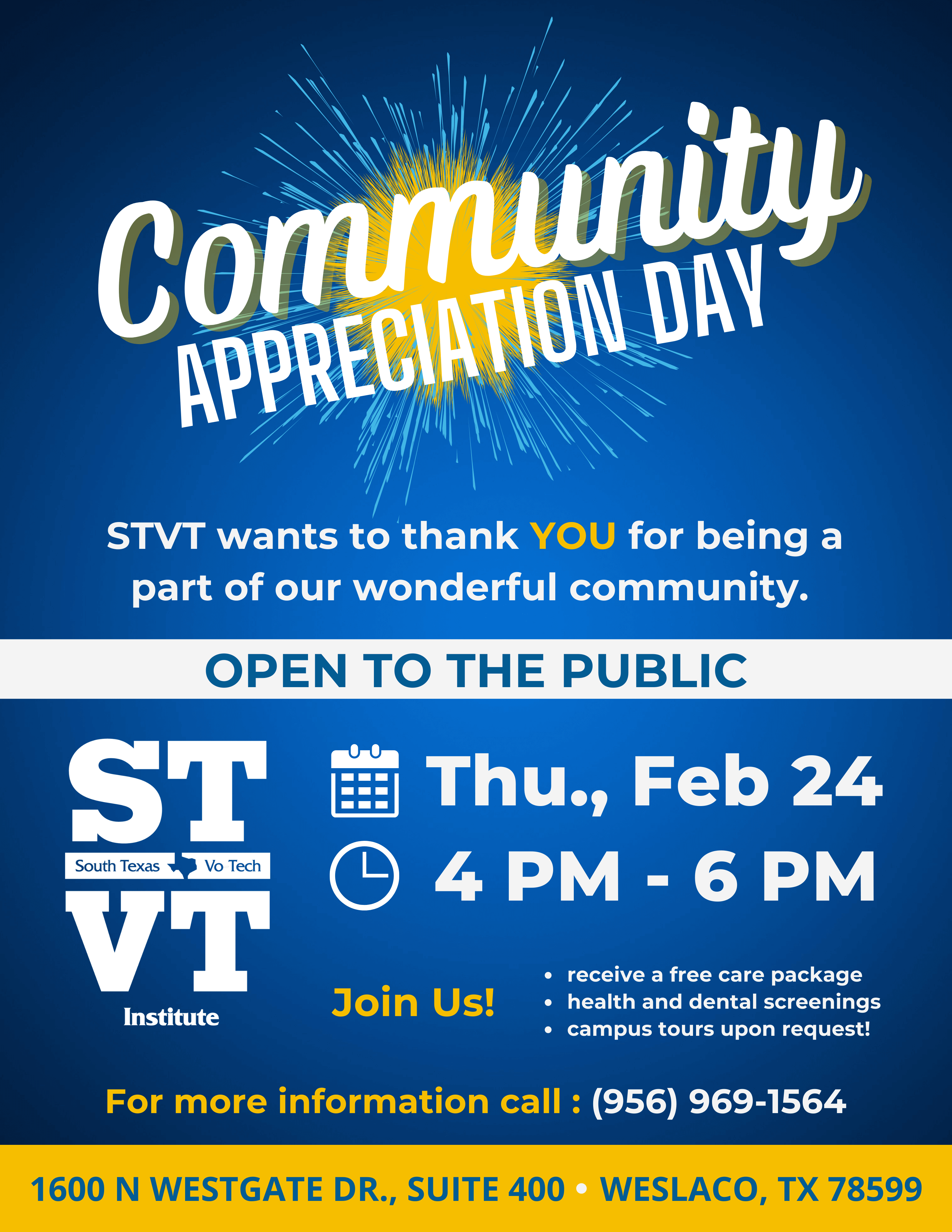 STVT San Antonio Student Resources Fair - South Texas Vocational ...